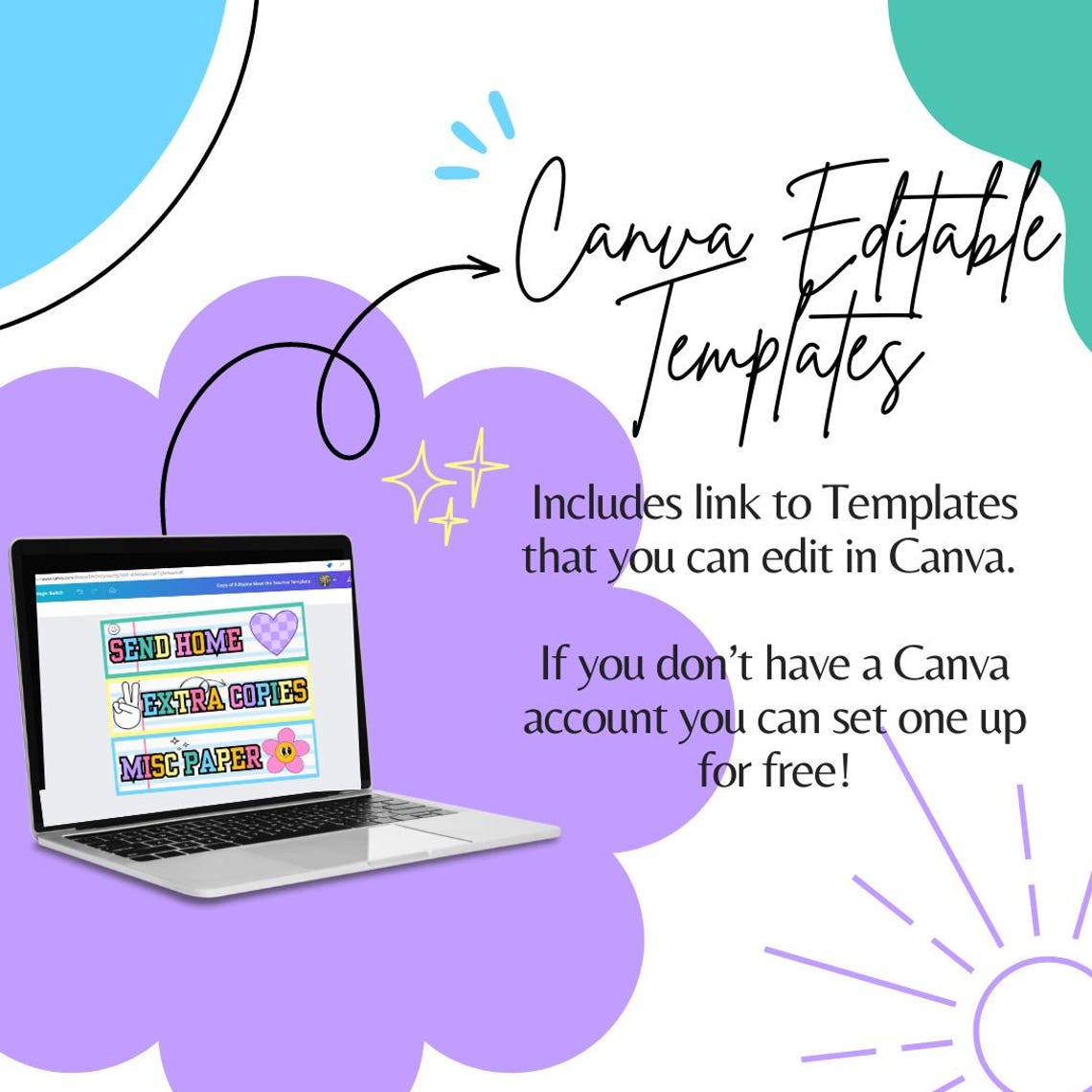 Rolling Cart Labels Editable 10 and 12 Drawer Teacher Cart Labels ...