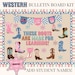 Retro Western Bulletin Board Kit, Disco Rodeo, Western Theme Classroom ...