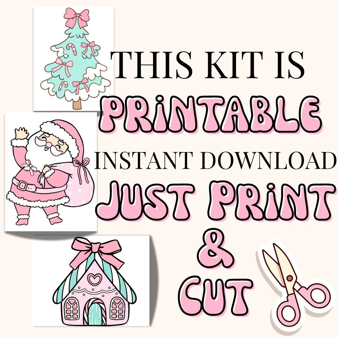 Christmas Classroom Door Decor Kit Printable Cute Christmas Bulletin ...