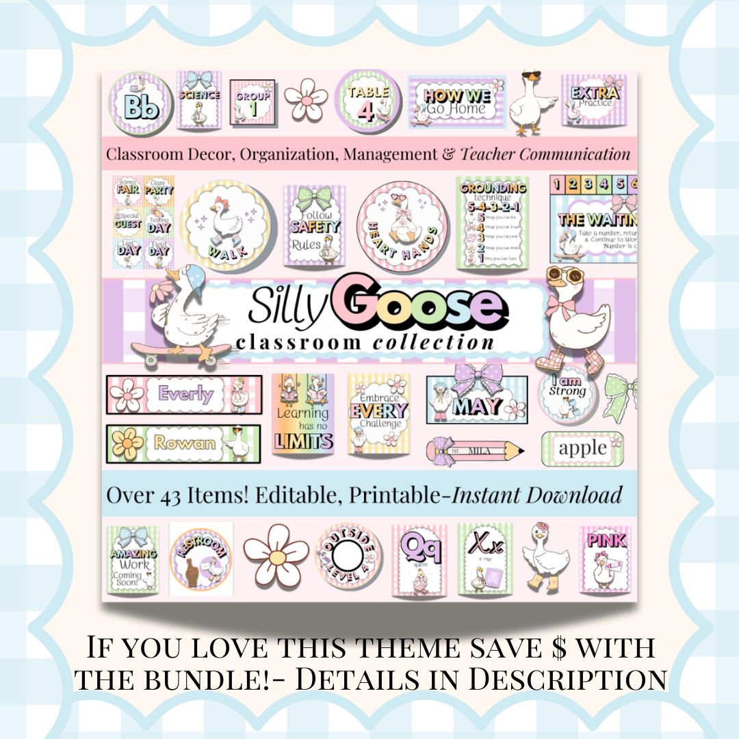 Flip Calendar Classroom Set Printable Classroom Flip Calendar Display ...