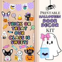 Editable Halloween Signs for Classroom, Trick or Teach and Teacher's ...