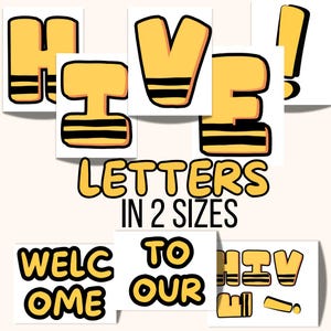 Back to School Classroom Door Decor Kit Printable Bee Classroom Decor ...