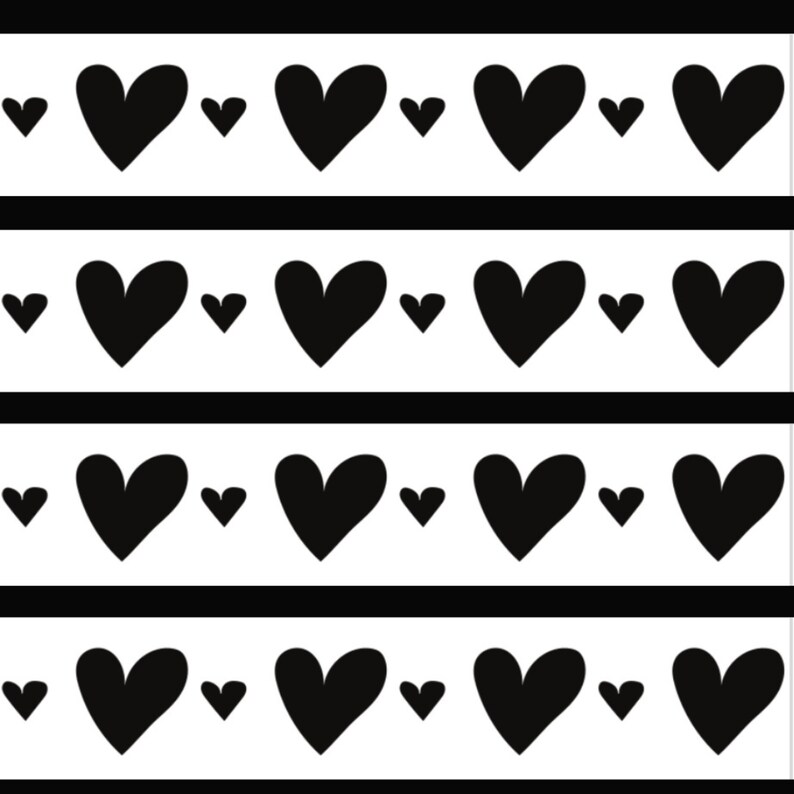 Printable Bulletin Board Borders Modern Black and White Set of 8 ...