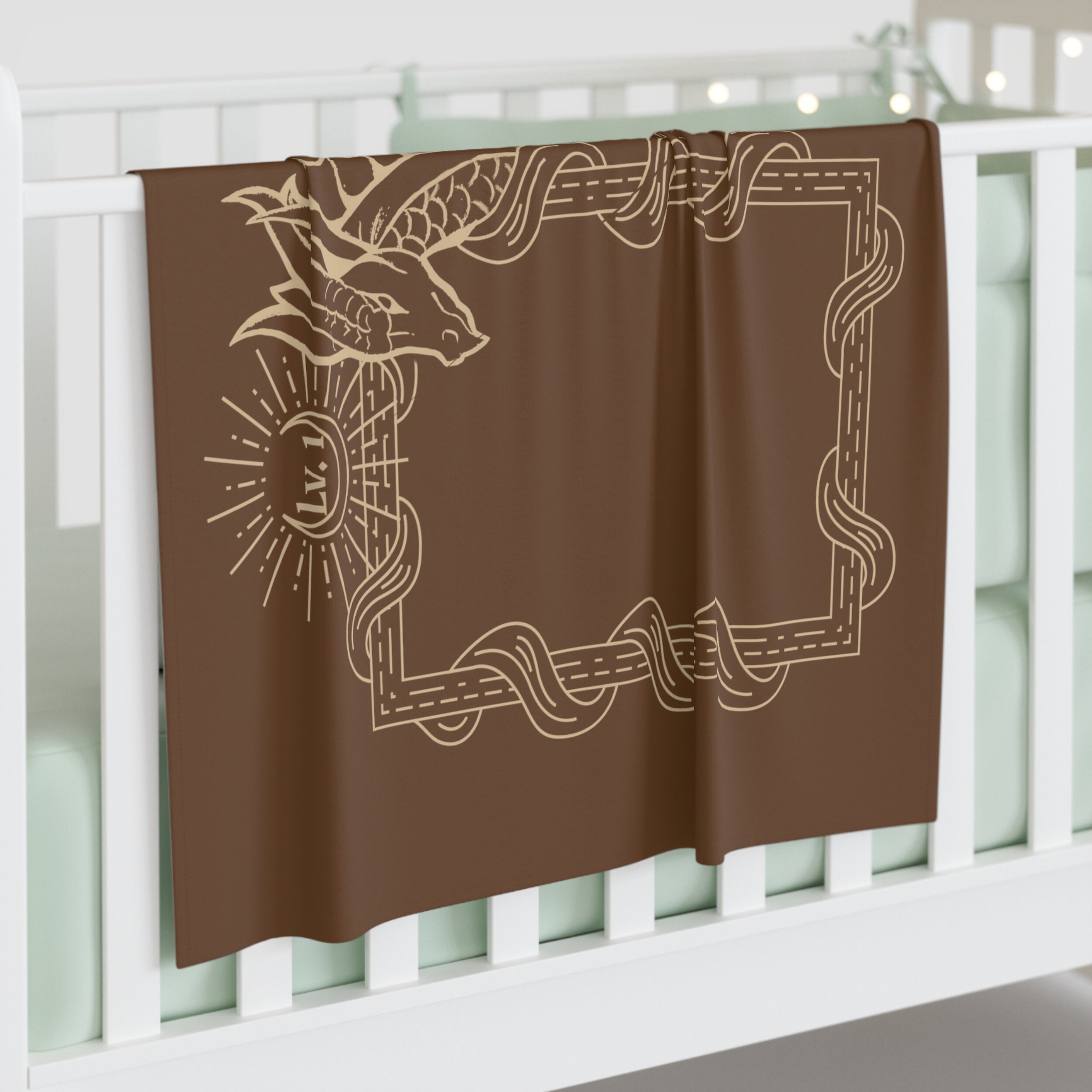 Personalized Dungeons and Dragons DND Baby Milestone Blanket - Etsy