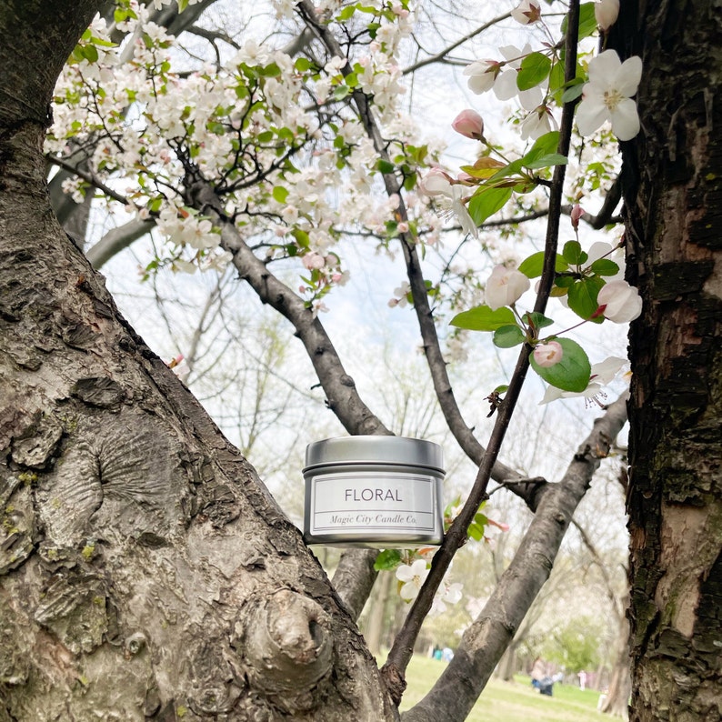 Spring Seasonal Set: Gift Set and Sample Set of Five Mini Soy Candles ...