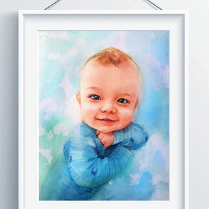 Art Commission Watercolor Family Painting, Custom Portrait ...