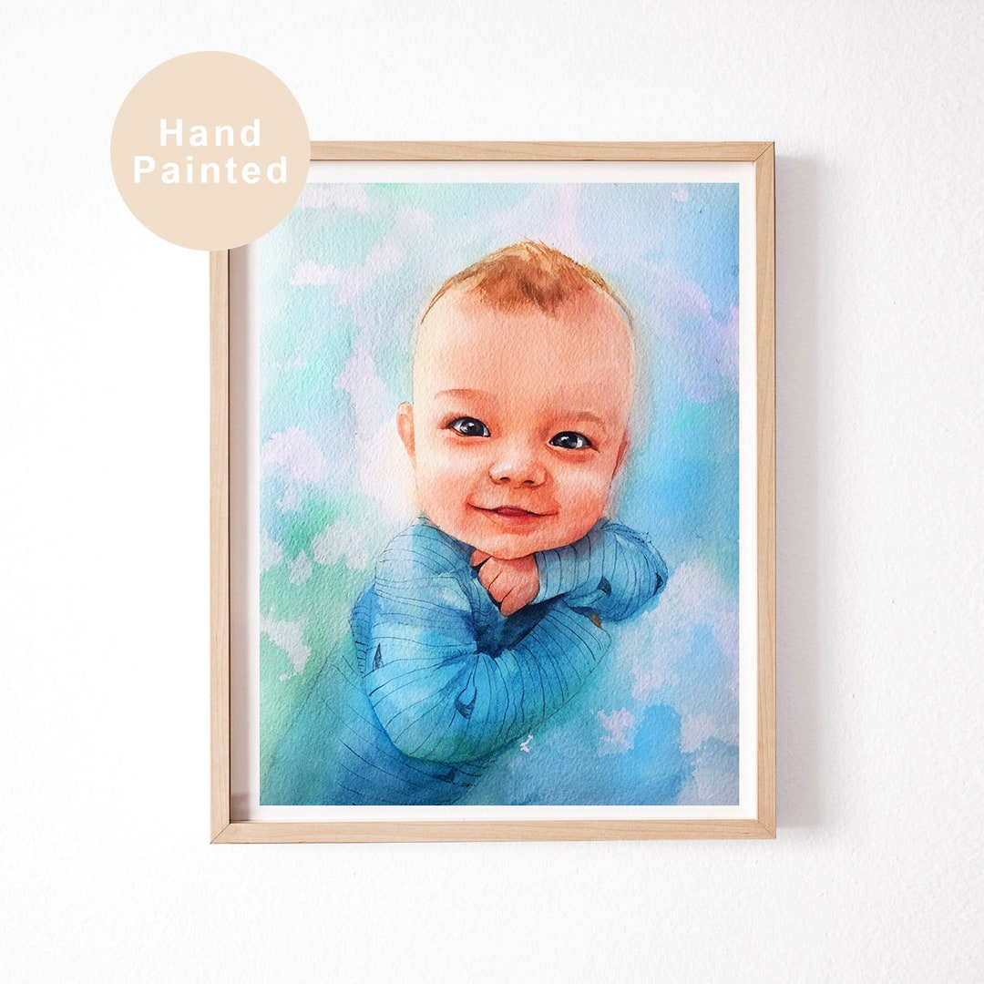 Art Commission Watercolor Family Painting, Custom Portrait ...