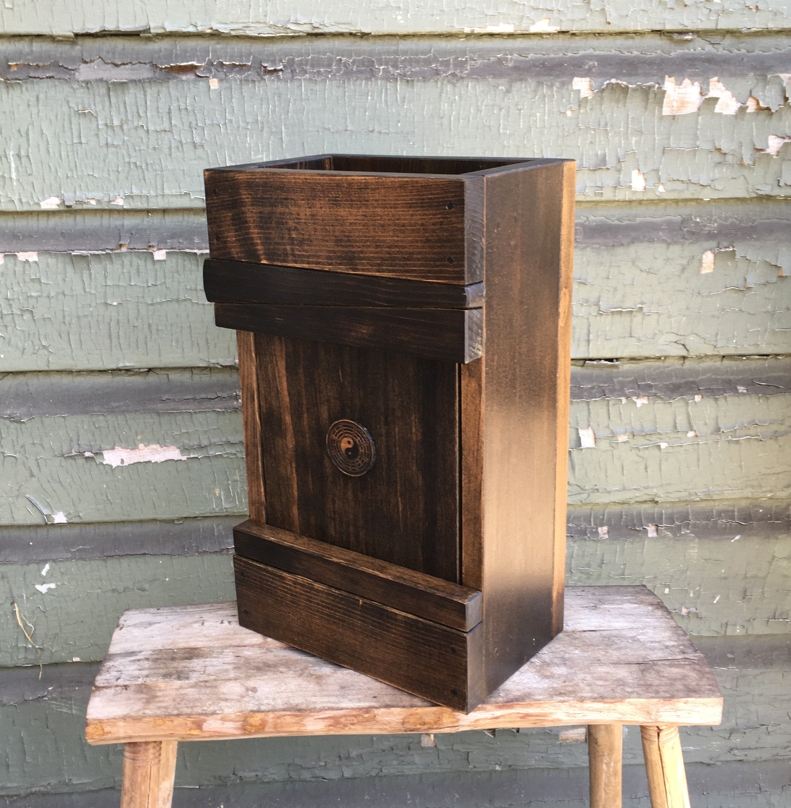 Harmony Box Rustic Wooden Nail Box Small Japanese Style | Etsy