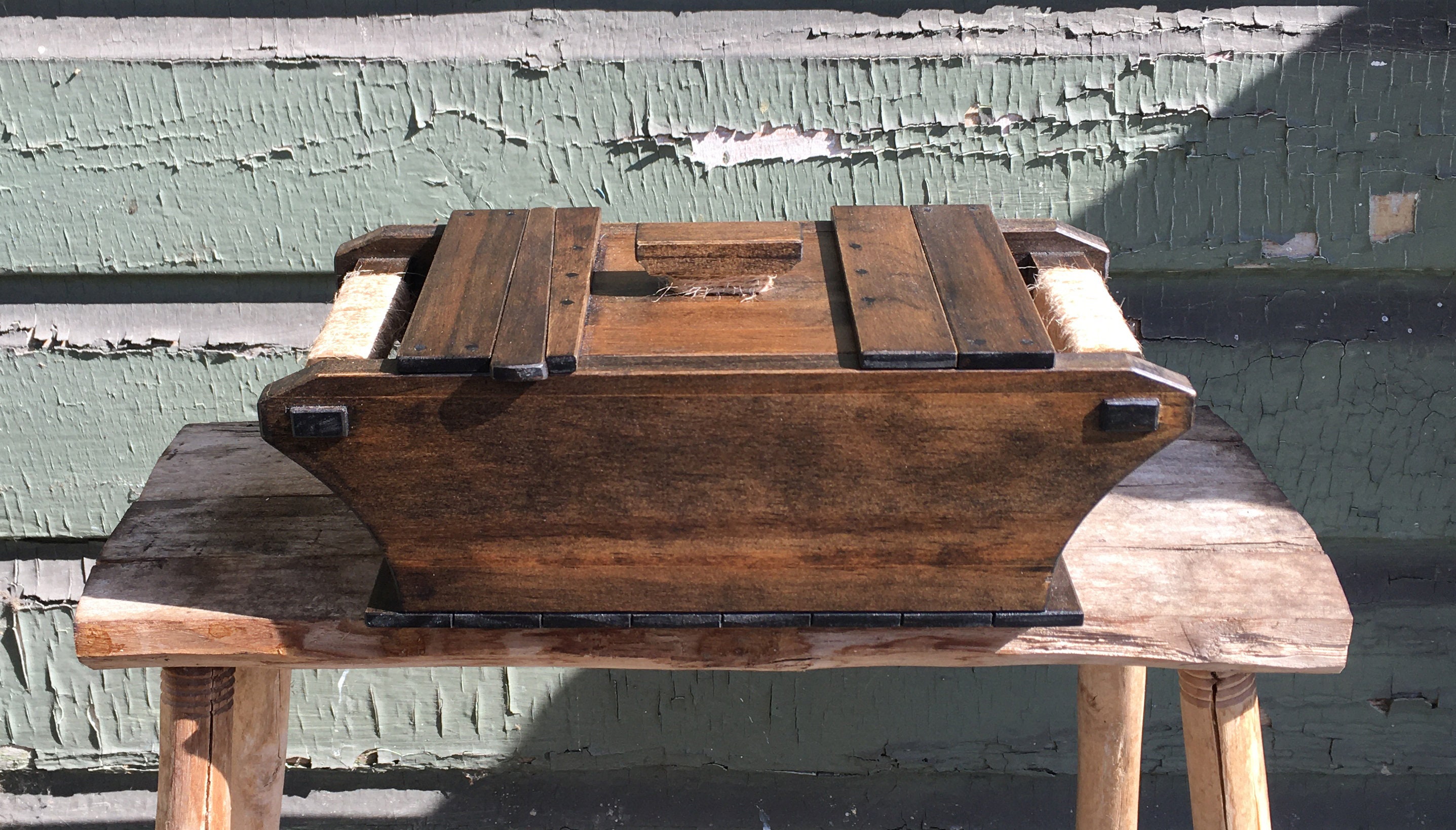 Rustic Wooden Nail Box Small Reclaimed Wood Box | Etsy