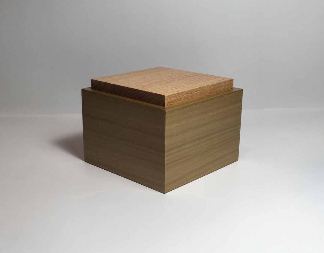 Tulip Poplar and Red Oak Box - Handmade Wood Keepsake - Etsy