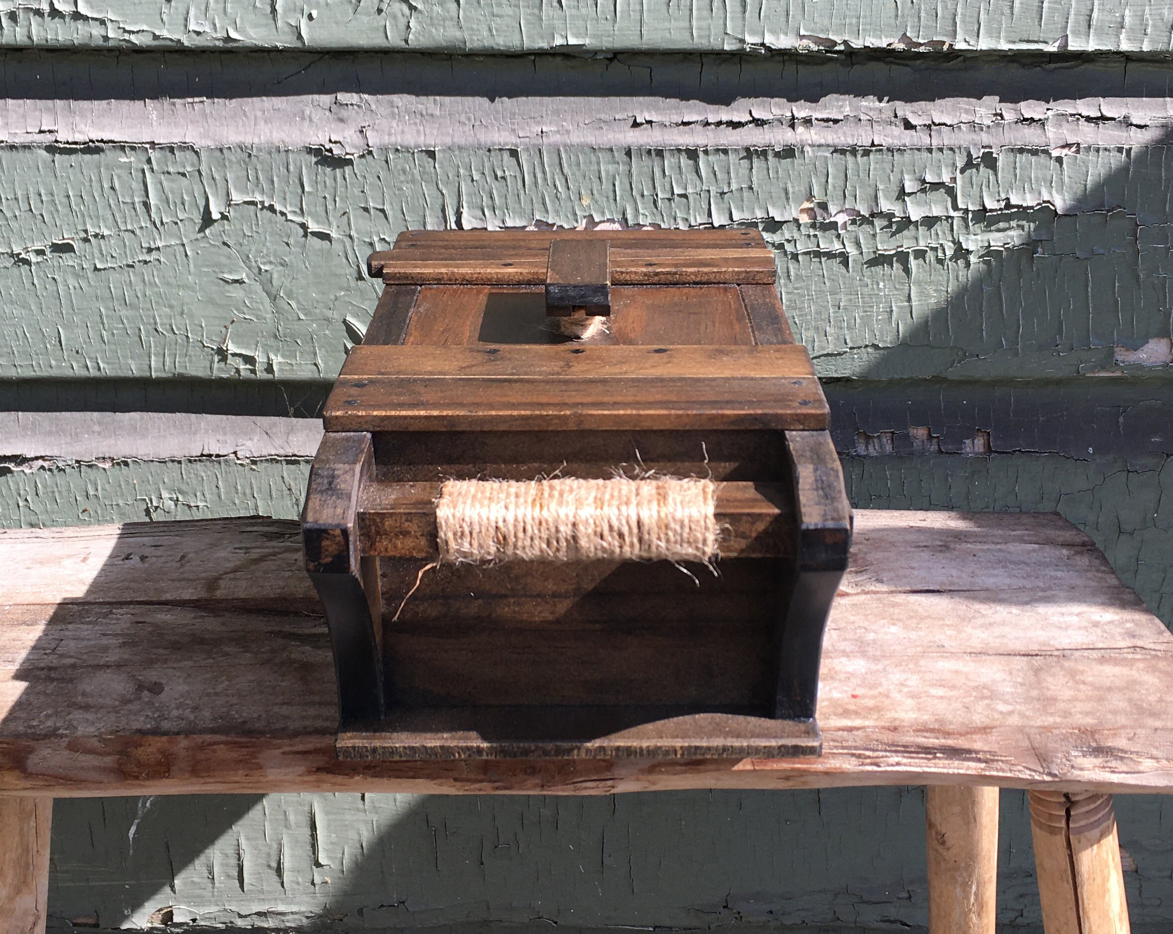 Rustic Wooden Nail Box Small Reclaimed Wood Box | Etsy