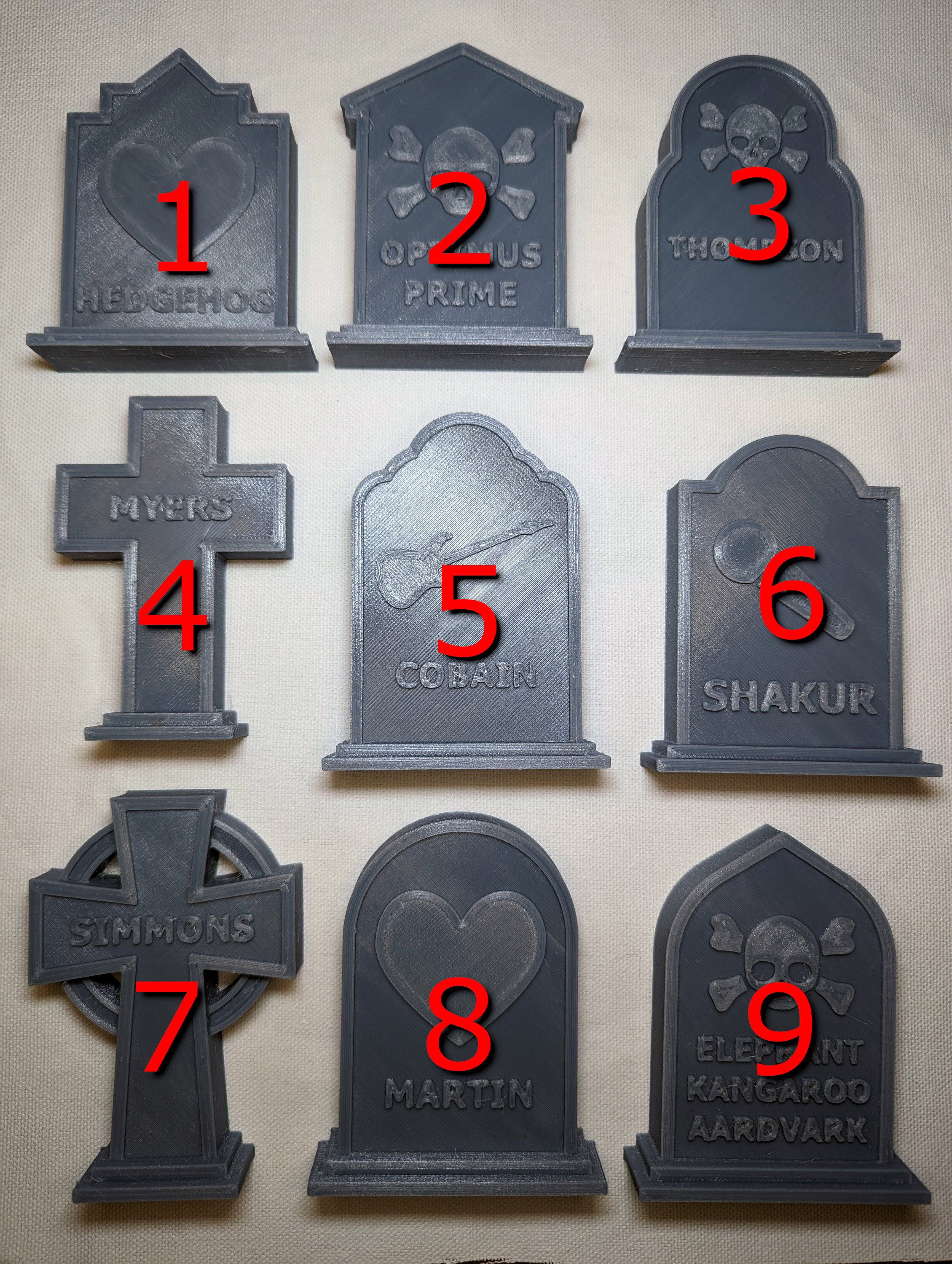 Custom Mini Headstone Tombstone for Halloween Gothic Decoration Display ...