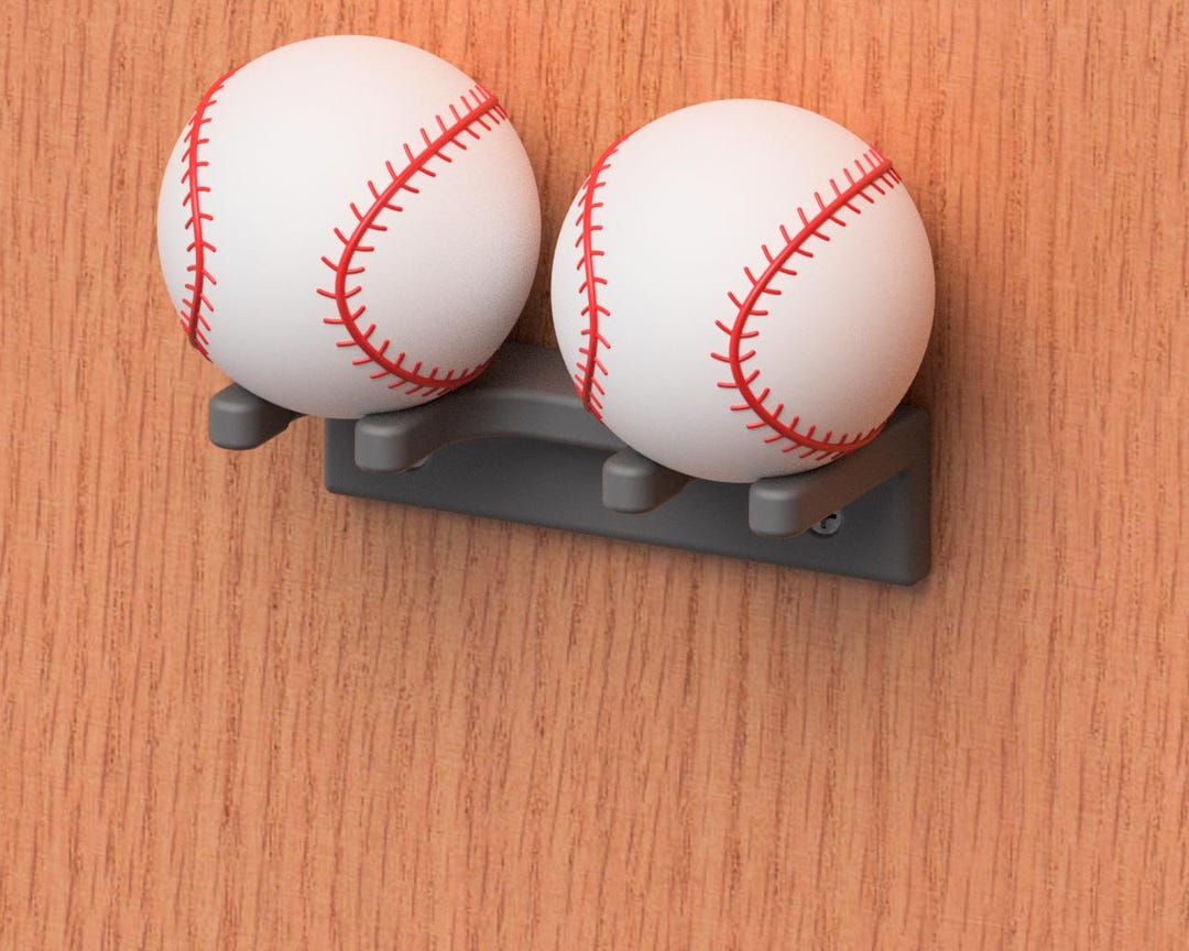 Baseball or Mini Bat Rack Holder, Medium - Display (2) Baseball or ...