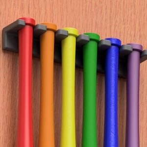 Mini Baseball Bat Rack Holder, Long - Display (6) Miniature Souvenir ...