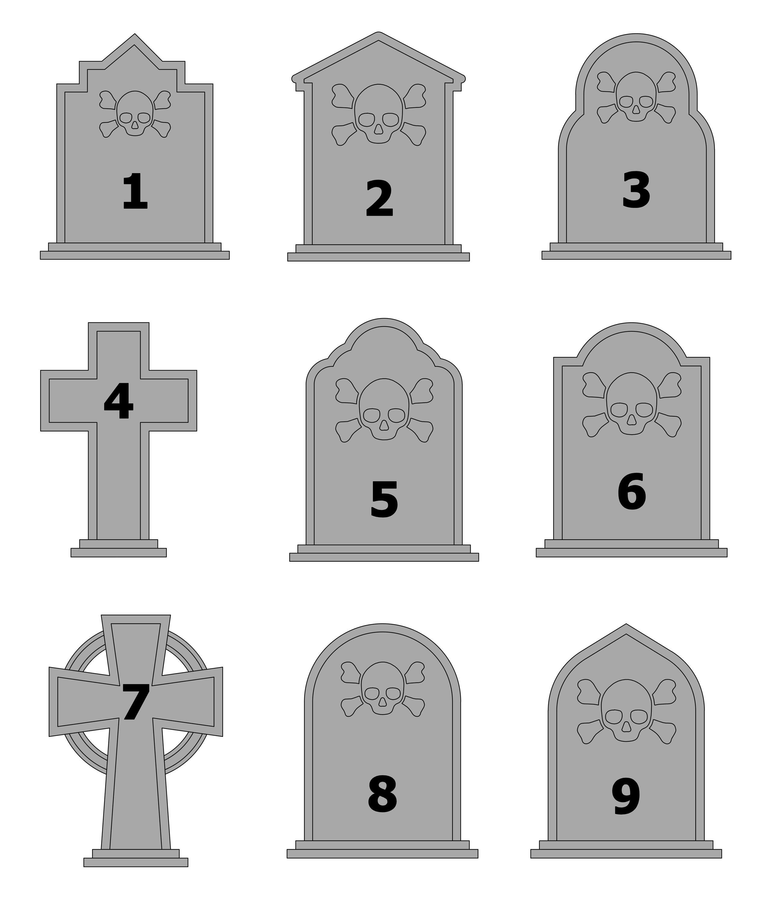 Custom Large Headstone Tombstone for Halloween Gothic Decoration ...