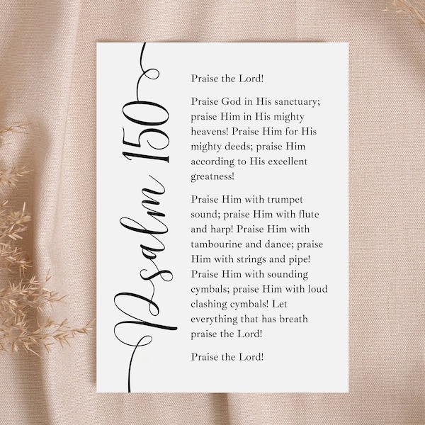 Psalm 150 - Etsy