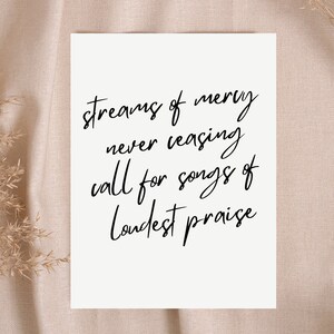 Streams of Mercy Never Ceasing Call for Songs of Loudest Praise Digital ...