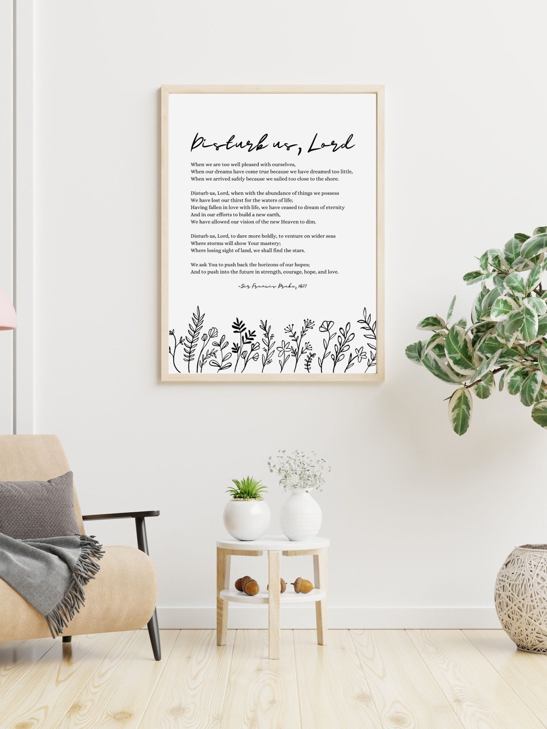 Sir Francis Drake Prayer Digital Print, Christian Wall Art, Printable ...