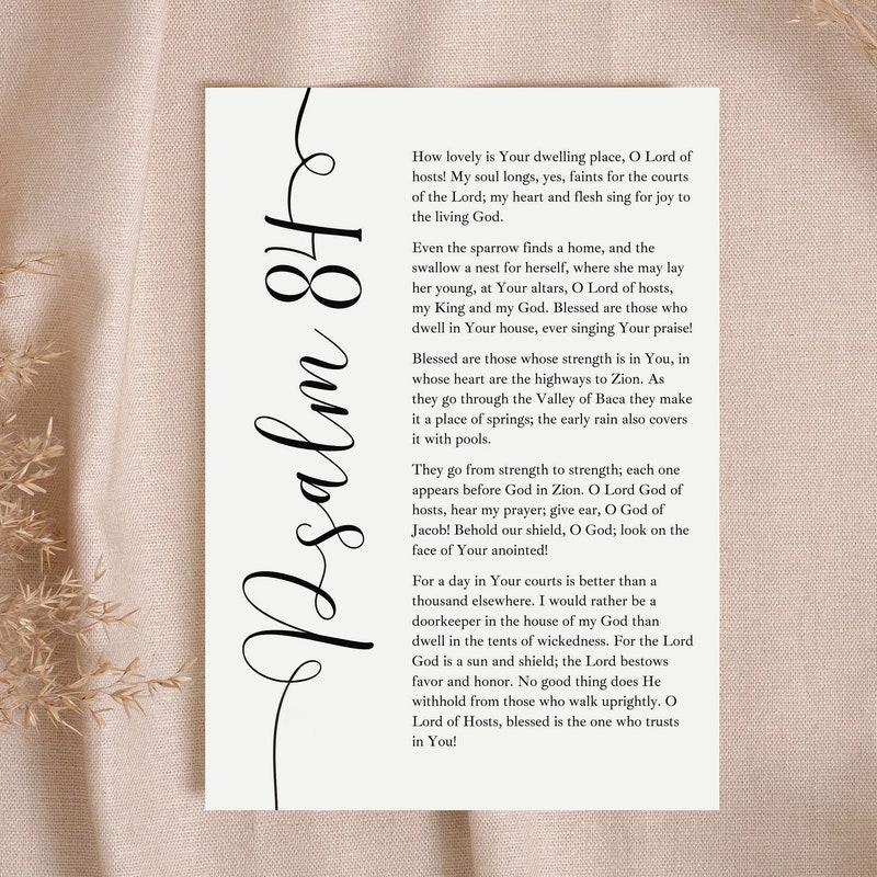 Psalm 84 - Etsy