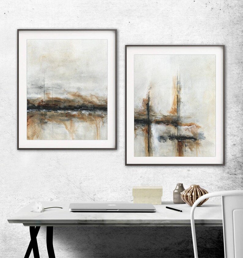 Set of 2 Digital Prints Printable Art Instant Downloadable Wall Decor ...