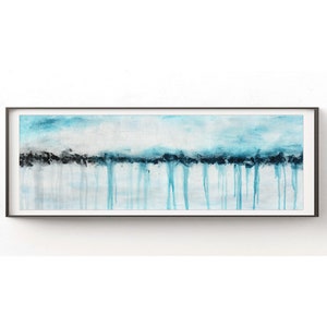 XXL Print 12 X 36 Large Digital Download Blue Print Printable Wall ...