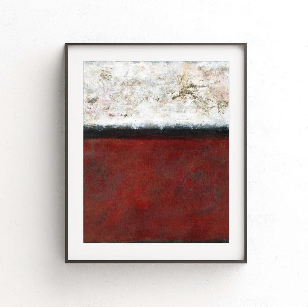 Abstract Red Print XXL 20 X 24 Digital Download Printable Art Modern ...
