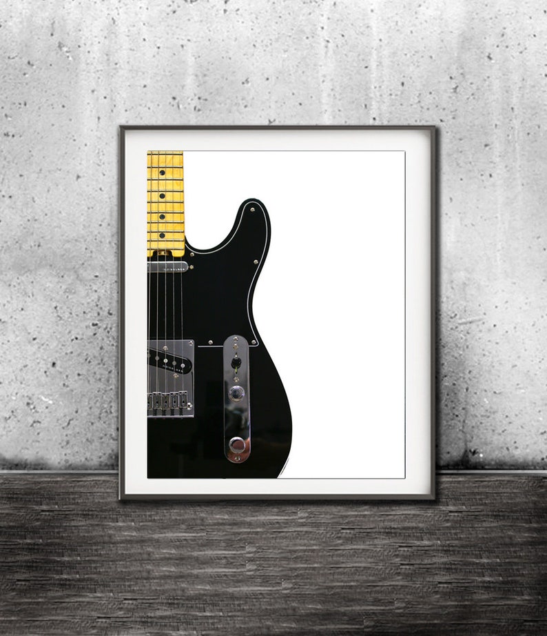 Fender Telecaster Electric Guitar Print Printable Wall Art Instant ...