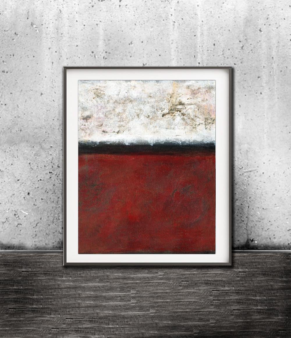 Abstract Red Print XXL 20 X 24 Digital Download Printable Art Modern ...