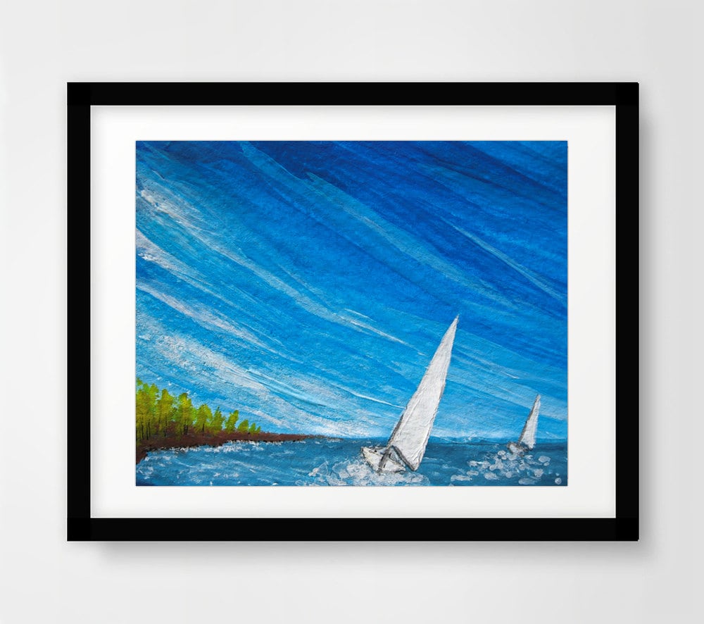 Instant Digital Download Printable Art Sailboats Print Wind - Etsy