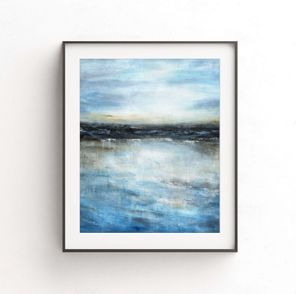 Blue Print Digital Download Printable Art Digital Print Abstract ...