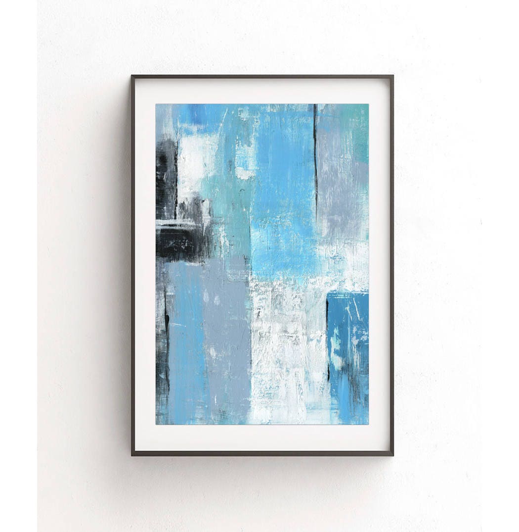 20 X 30 XL Print Digital Download Printable Wall Decor Blue - Etsy
