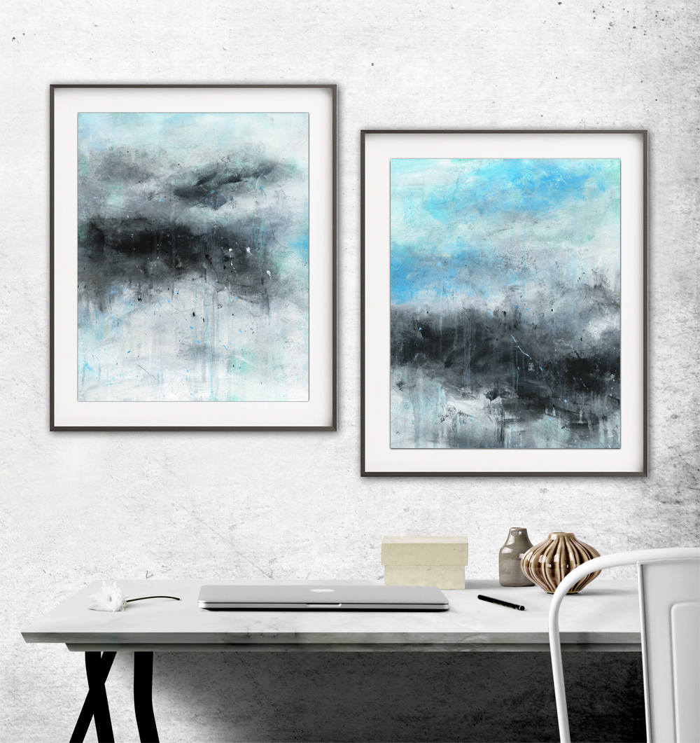 Set of 2 Digital Prints Printable Art Digital Download Wall Decor ...
