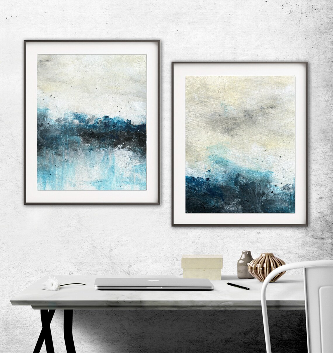 Set of 2 Digital Prints Printable Art Wall Decor Instant - Etsy