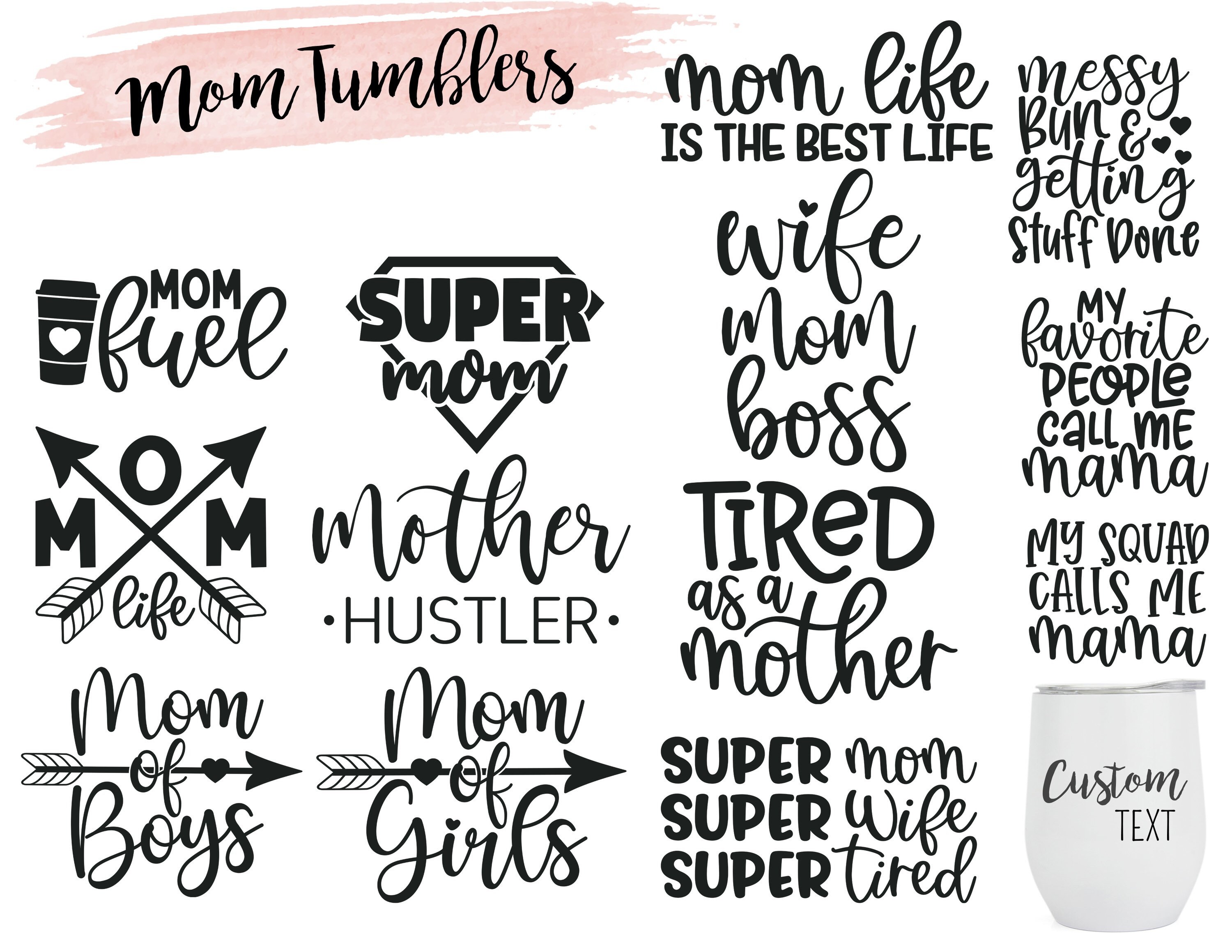 Personalized Mothers Day Mom Tumbler Edition Drinking Funny Etsy