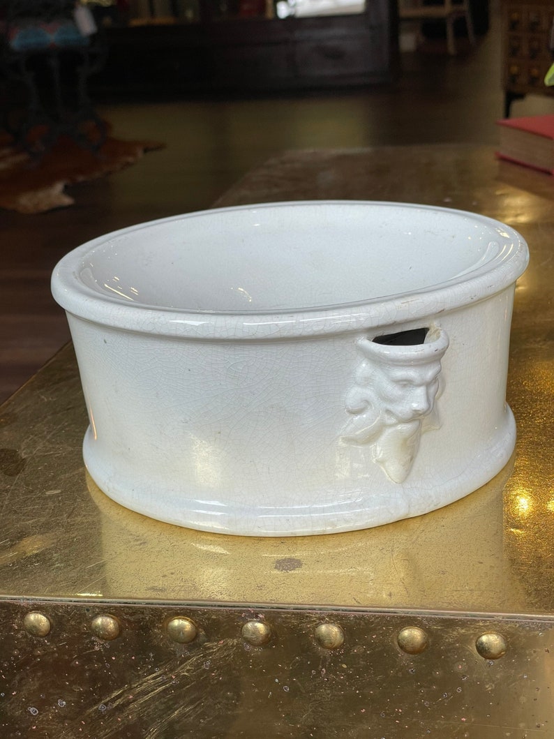 1850s English Ceramic Spittoon Lionheads - Etsy