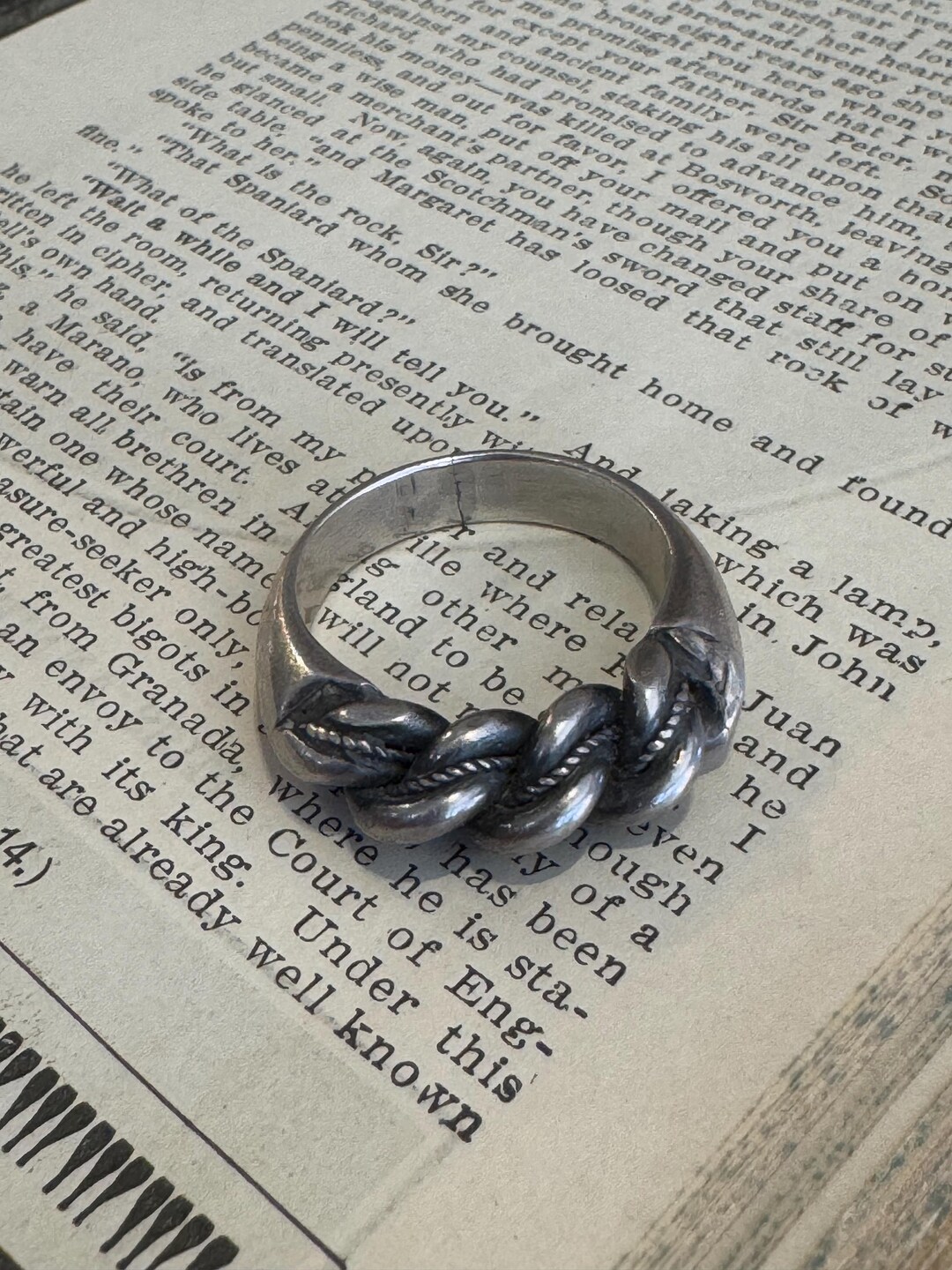 Vintage Sterling Silver Latvian Rope Style Men’s Ring, Sz 11.25 - Etsy