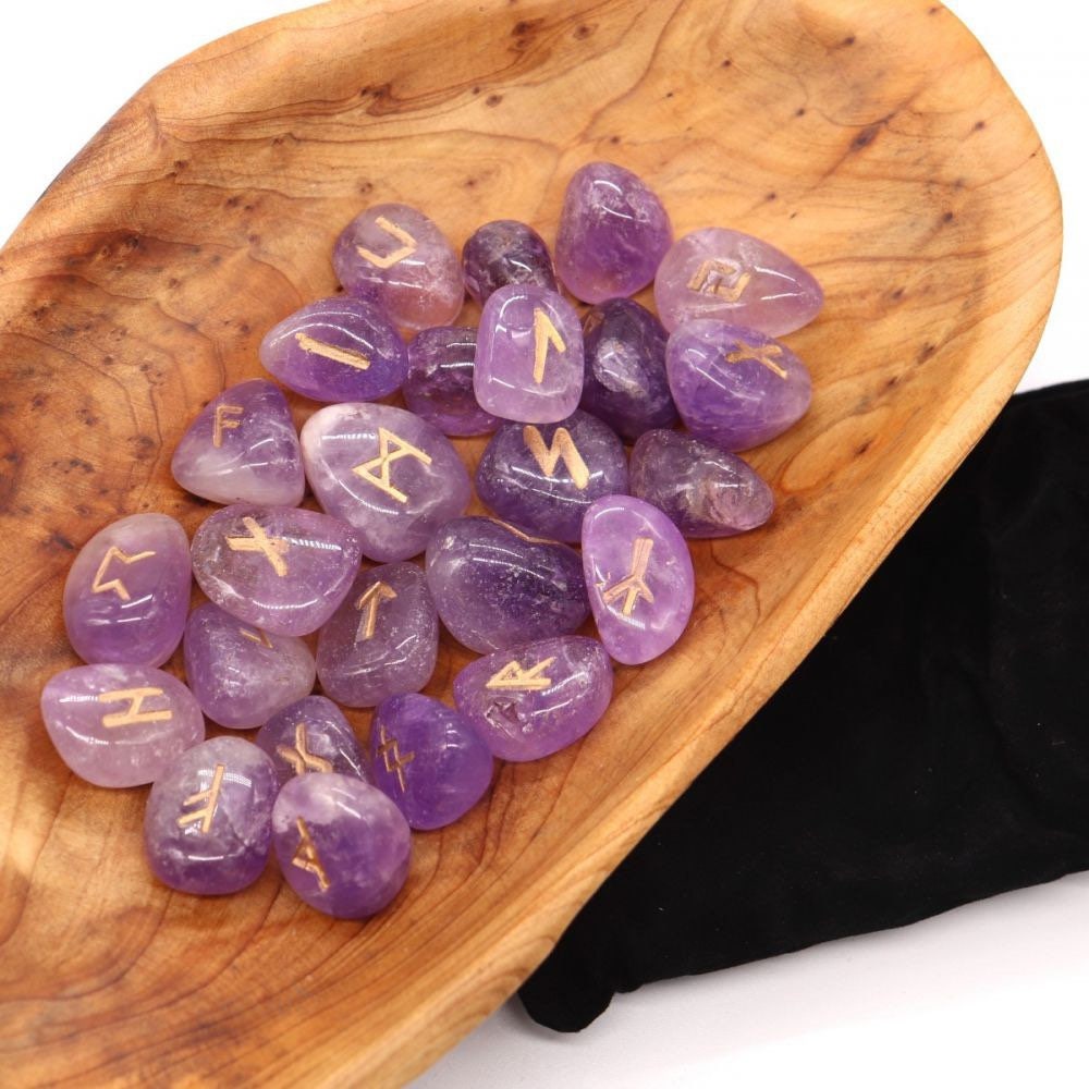 Rune Set 25 Pieces Beautiful Rune With Velvet Bag - Etsy