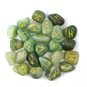 Rune Set (25 Pieces) Beautiful Rune With Velvet Bag ~amethyst~jade~rose ...