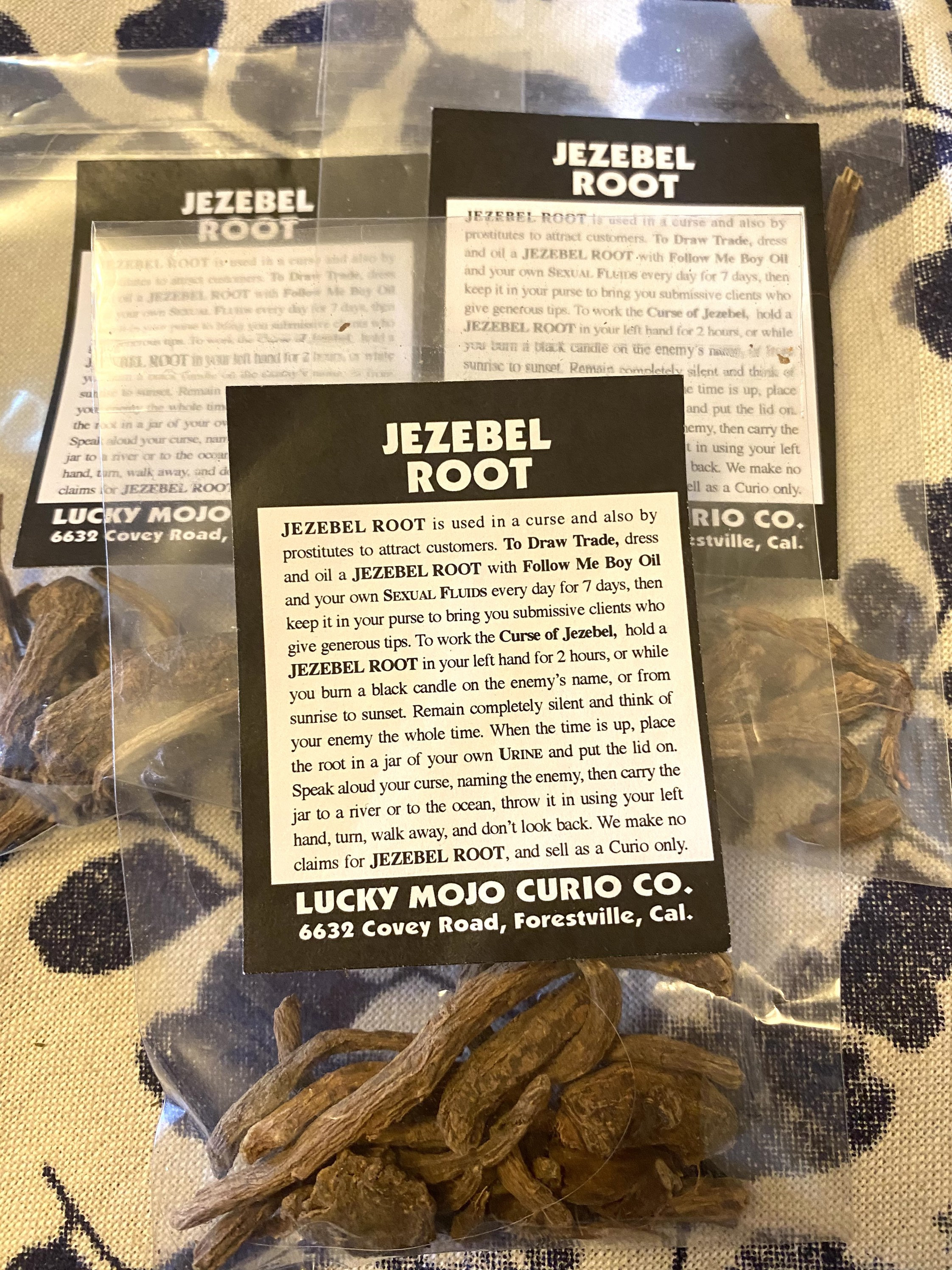 Jezebel Root / Oil Products - Used for Hoodoo Magic - Lucky Mojo Curio ...
