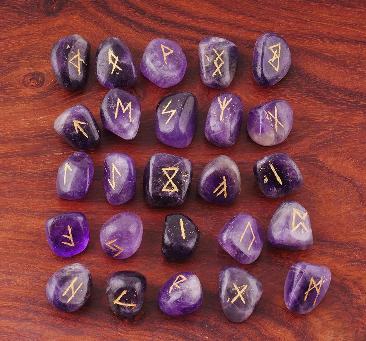 Rune Set 25 Pieces Beautiful Rune With Velvet Bag - Etsy