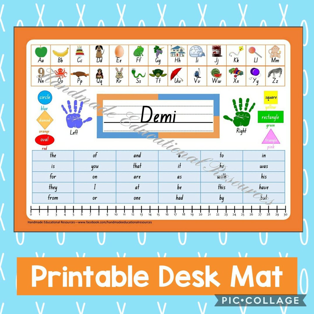 PRINTABLE Desk Mat File - Etsy Australia