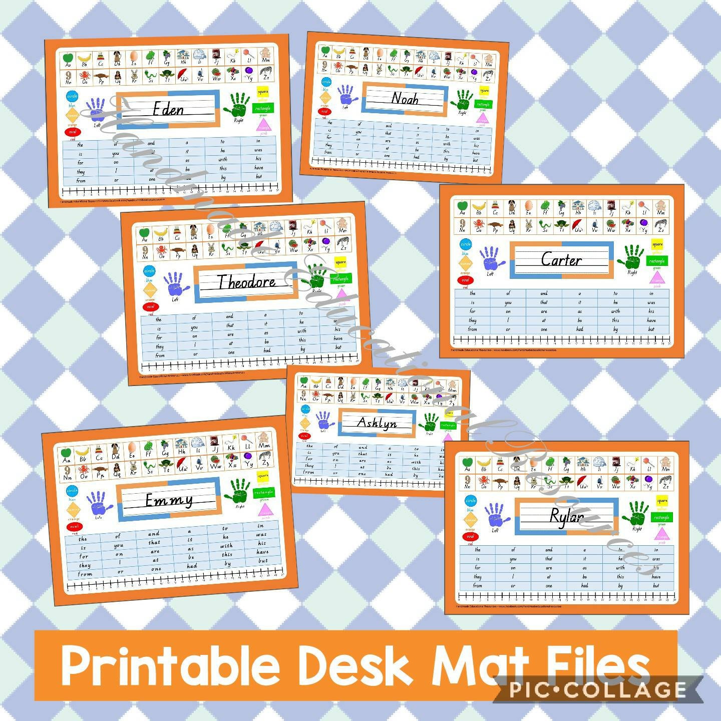 PRINTABLE Desk Mat File - Etsy Australia
