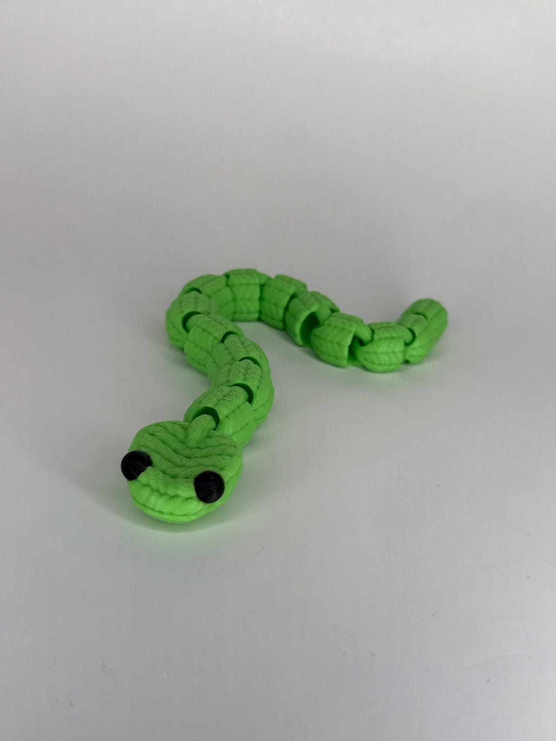 3D Printed Snake Toy: Knit-texture Articulated Fidget - Etsy