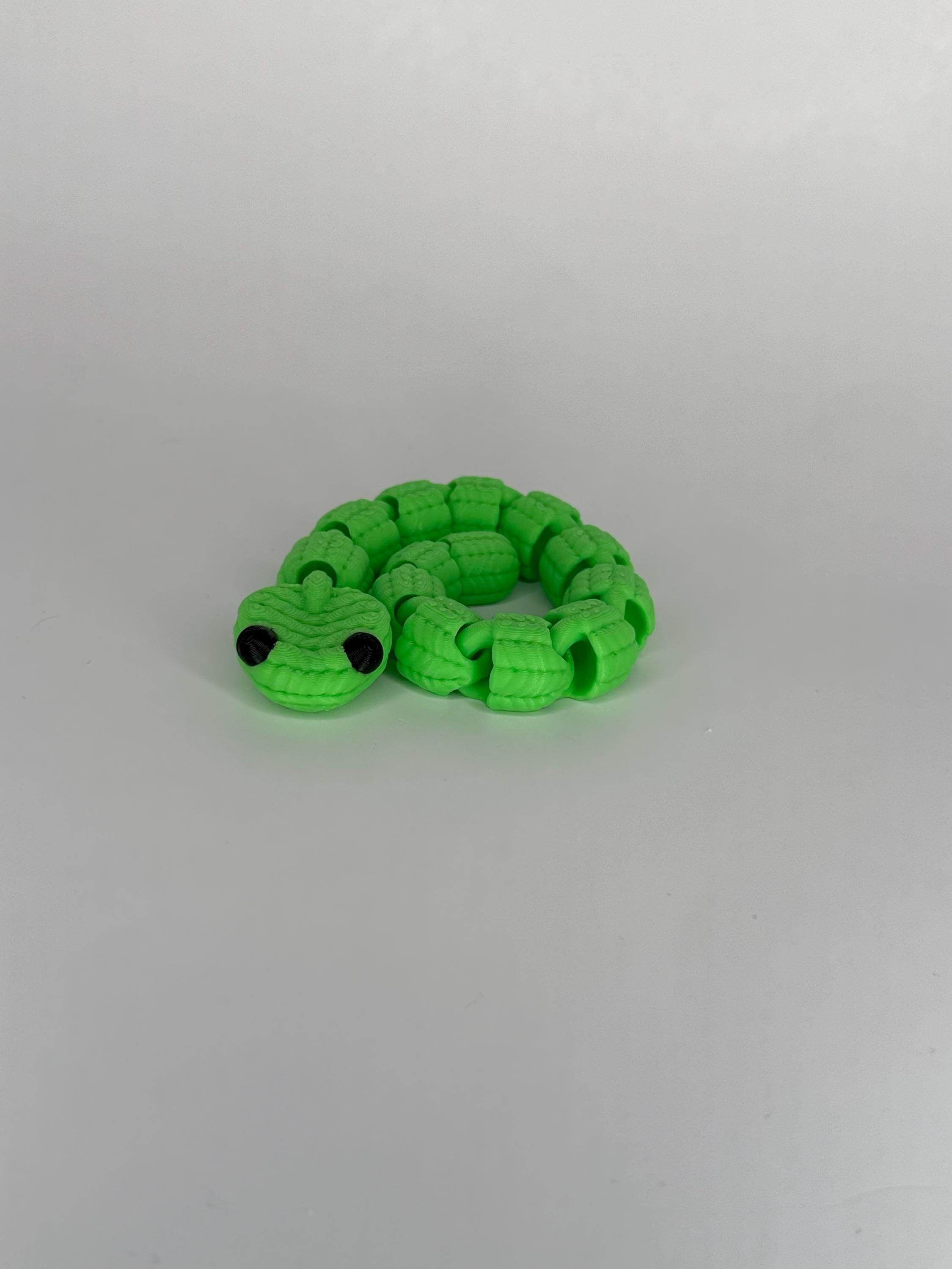 3D Printed Snake Toy: Knit-texture Articulated Fidget - Etsy