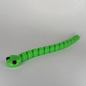 Medium 3D Printed Snake Toy | Knit-texture Articulated Fidget | Sensory ...