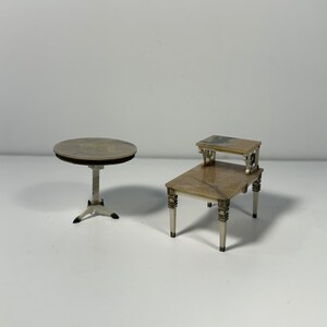 Set of 2 Petite Princess Tables by Ideal Company, Plastic, Miniature ...