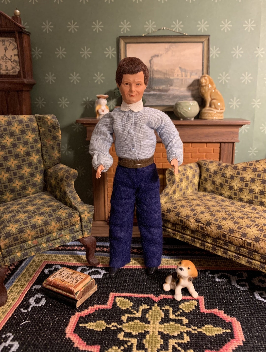 Miniature Caco German Doll, Man or Father, Vintage From the 1970-80s ...