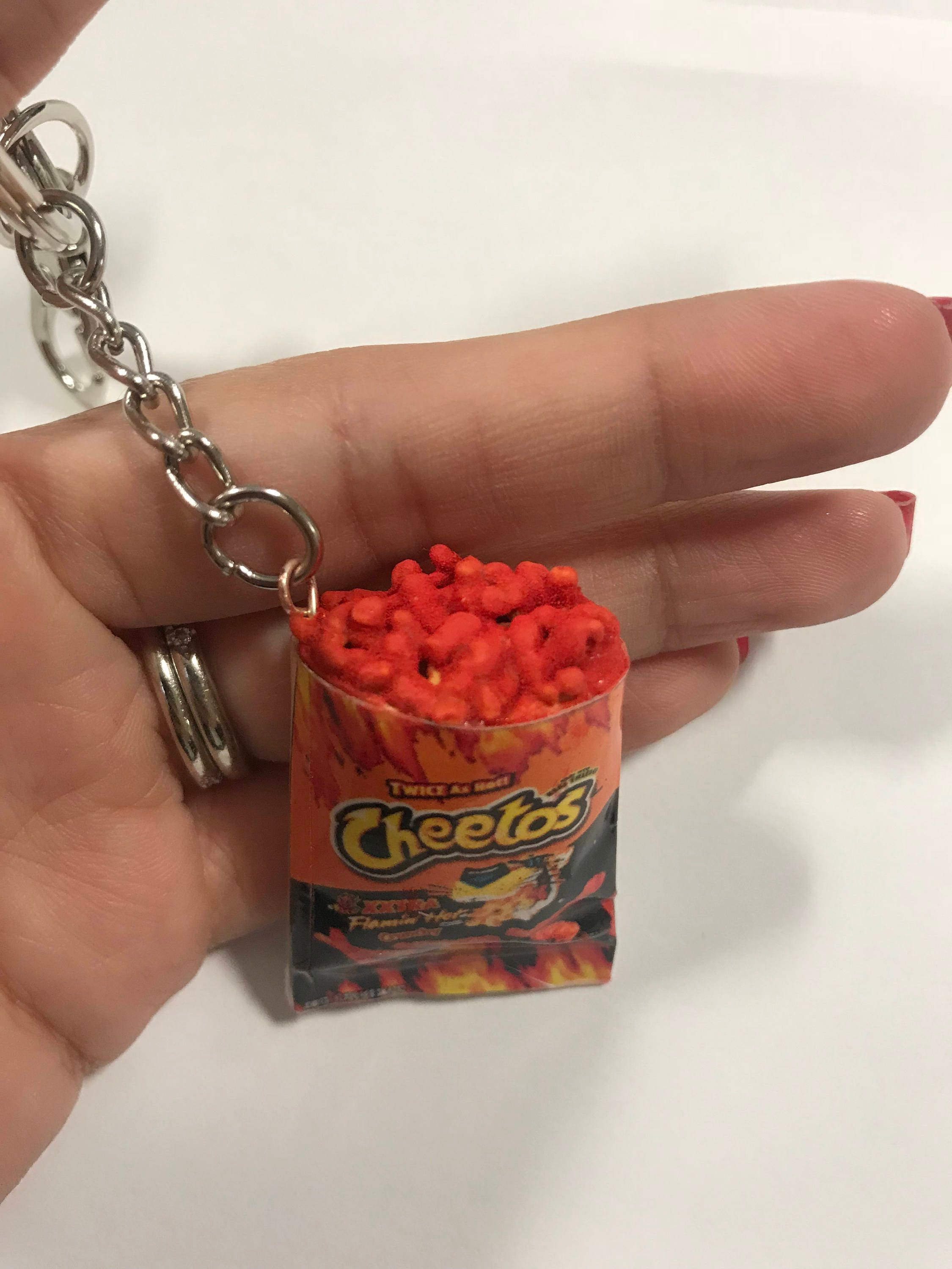 Flamin Hot Cheetos Bag Keychain - Etsy