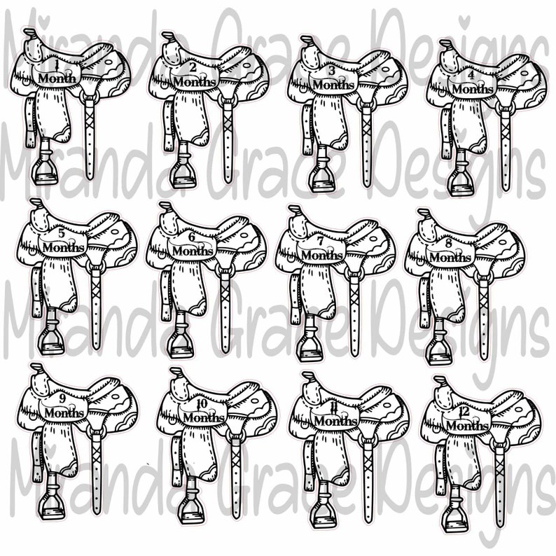 Horse Western Saddle Milestone Counter DIGITAL Laser Cut Svg FILE ...
