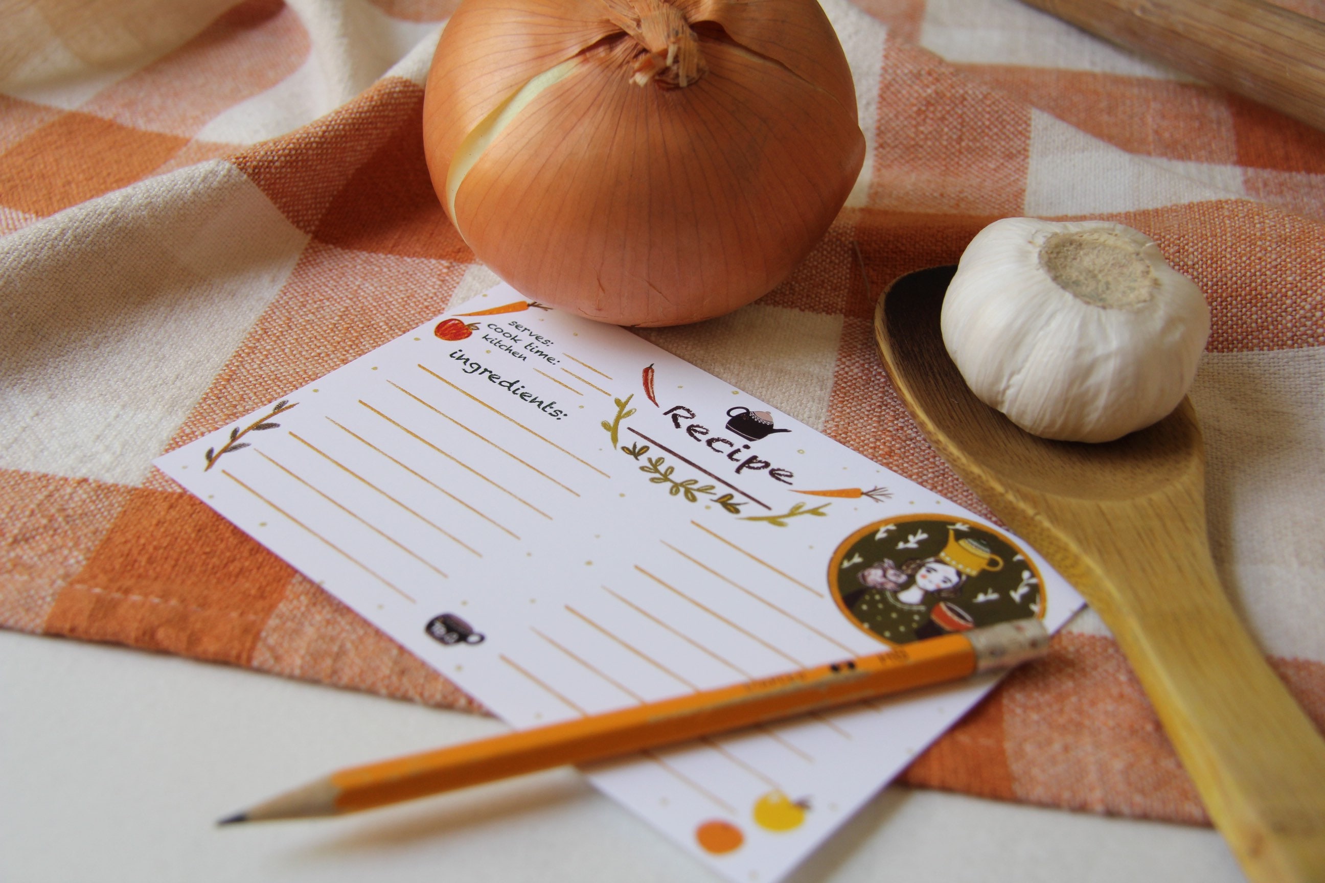 Tarjetas de recetas cocina comida cocineros chefs cocina | Etsy